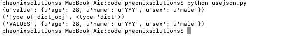 Python Json Encode And Dcode Pheonix Solutions